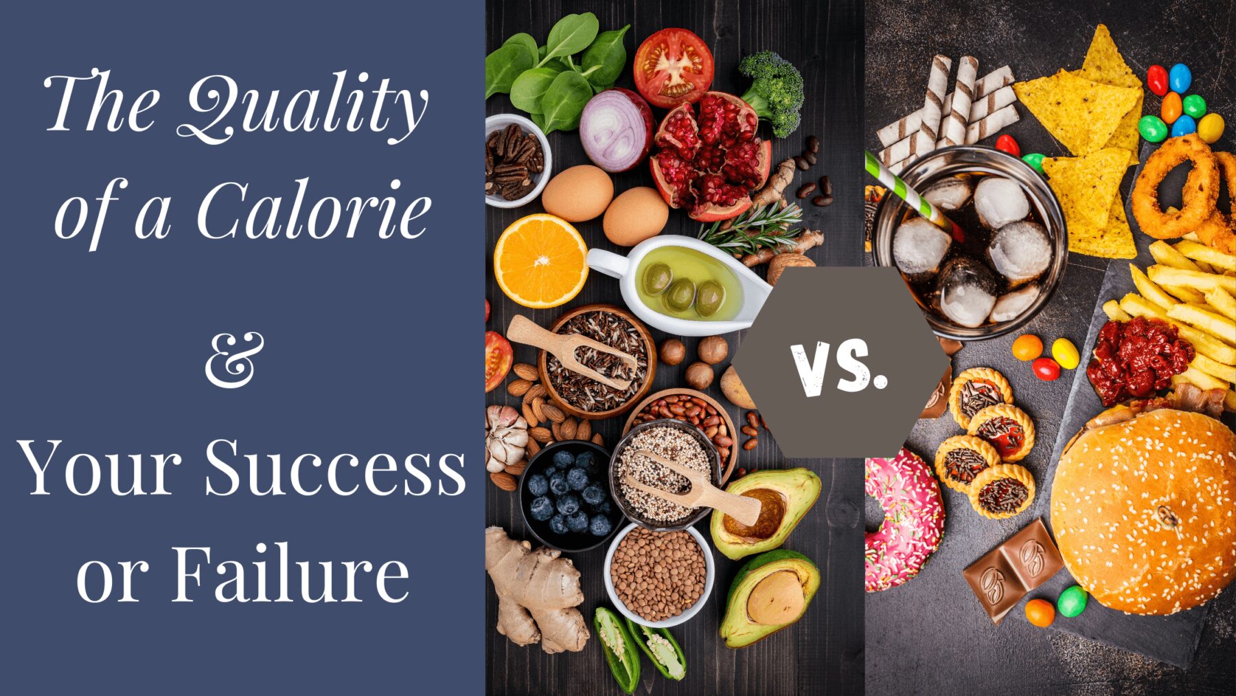 It is not just the quantity, but also the quality of the calories we ...